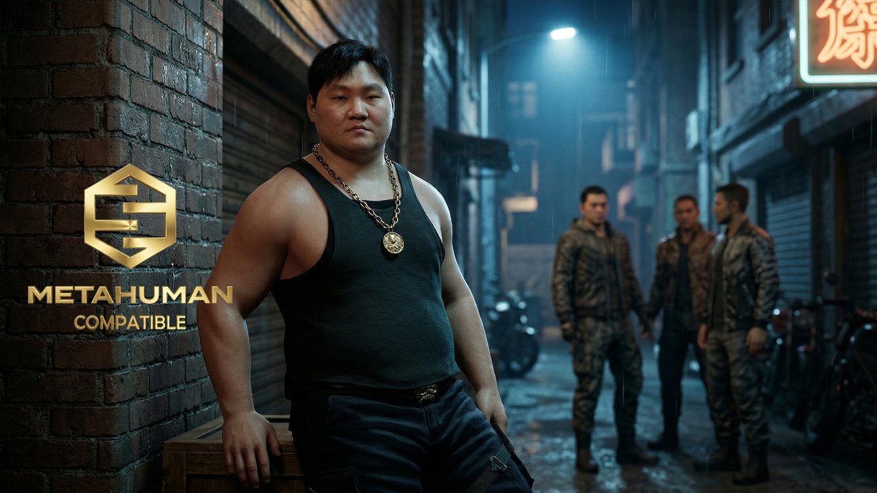 Urban Sleeveless Tank and Dark Cargo Trousers for Tough Street Enforcer ...