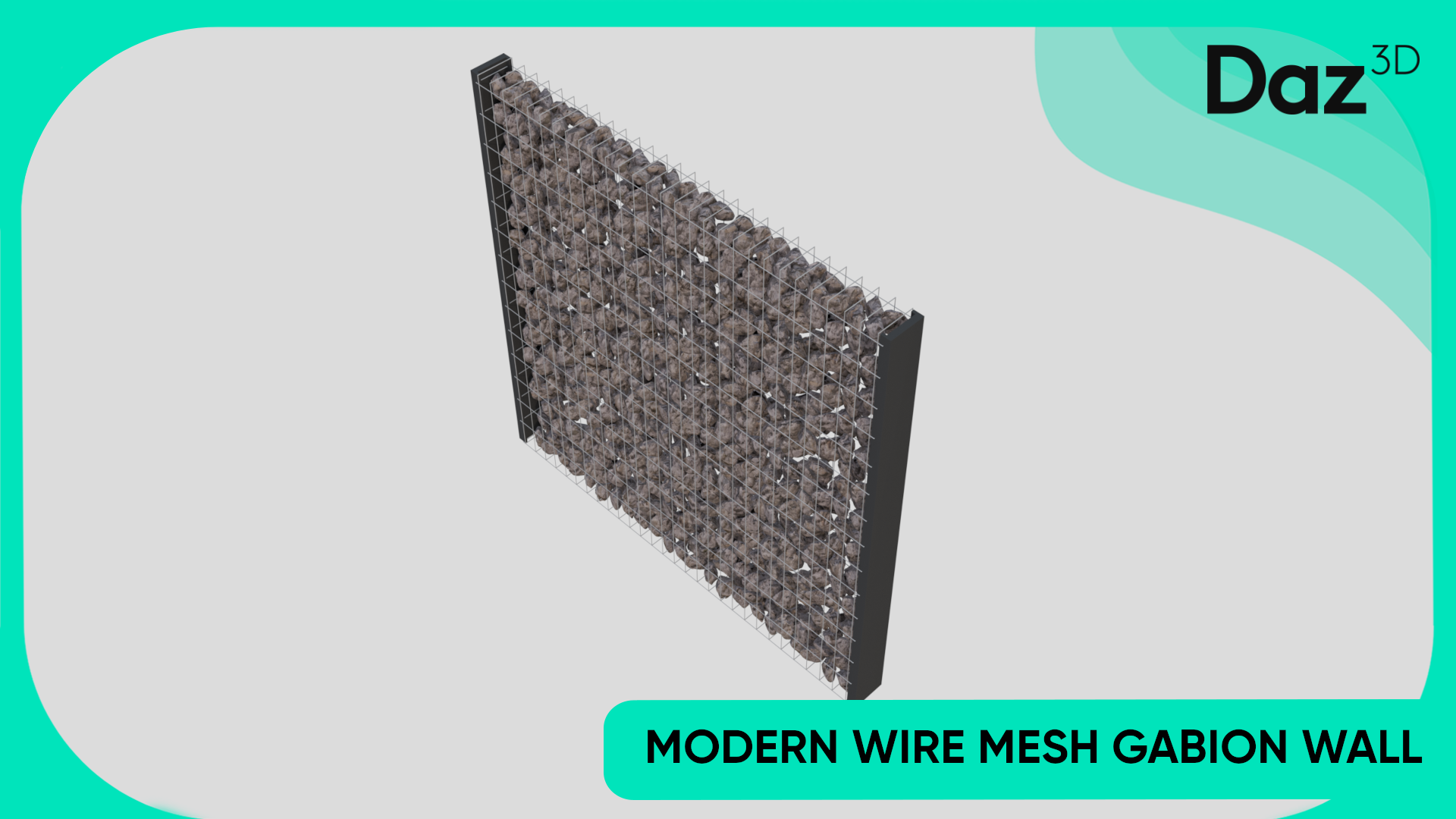 Modern Wire Mesh Gabion Wall | Fab