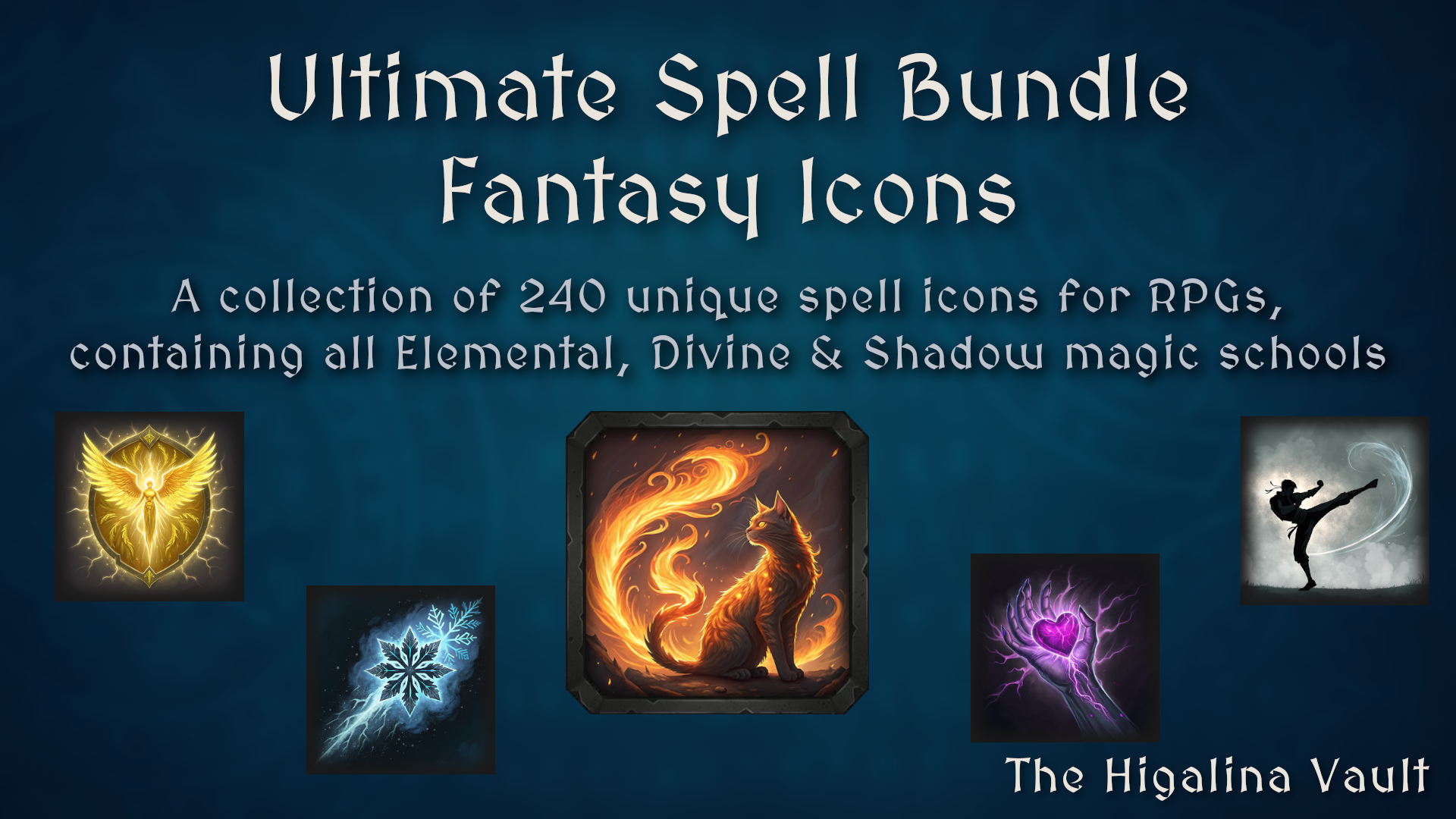 Ultimate Spell Bundle - 240 Icons [512x512 HD] | Fab
