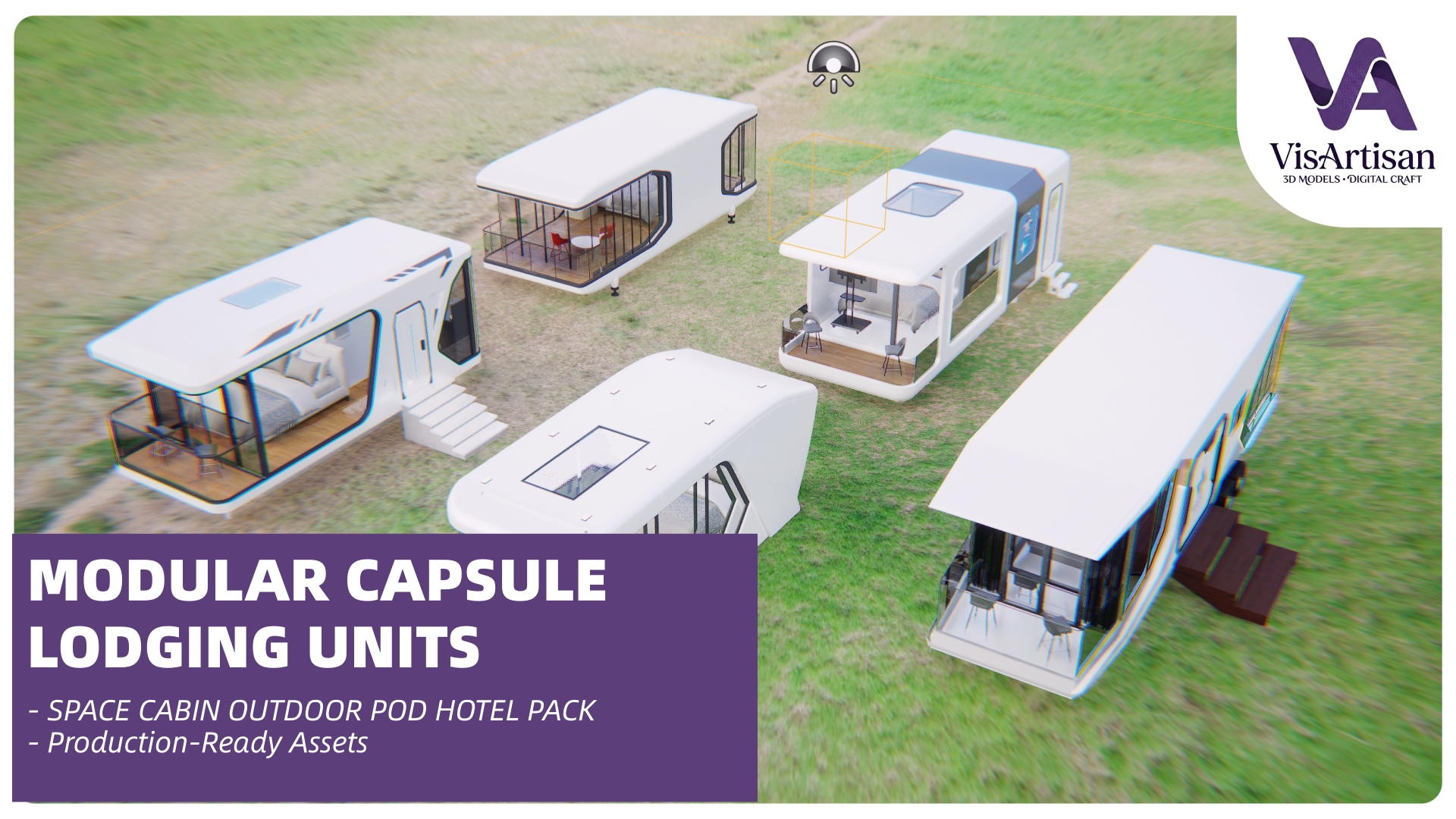 VA Modular Capsule Lodging Units – Space Cabin & Outdoor Pod Hotel Pack ...