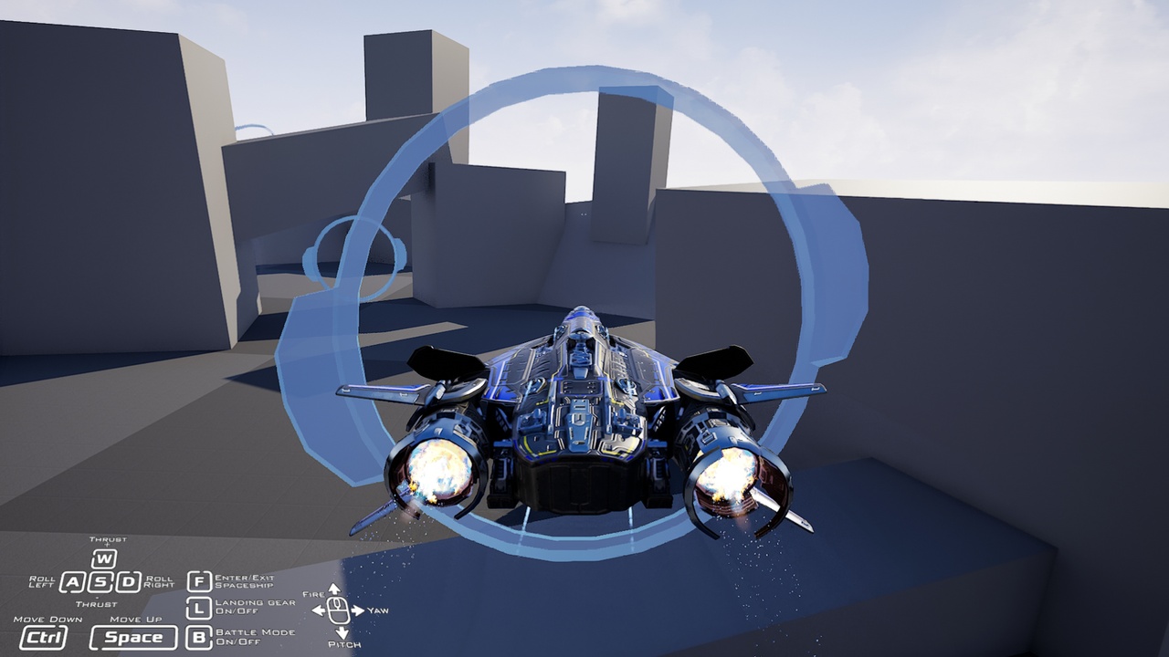 Stellar Phoenix Shuttle Spaceship With Controller