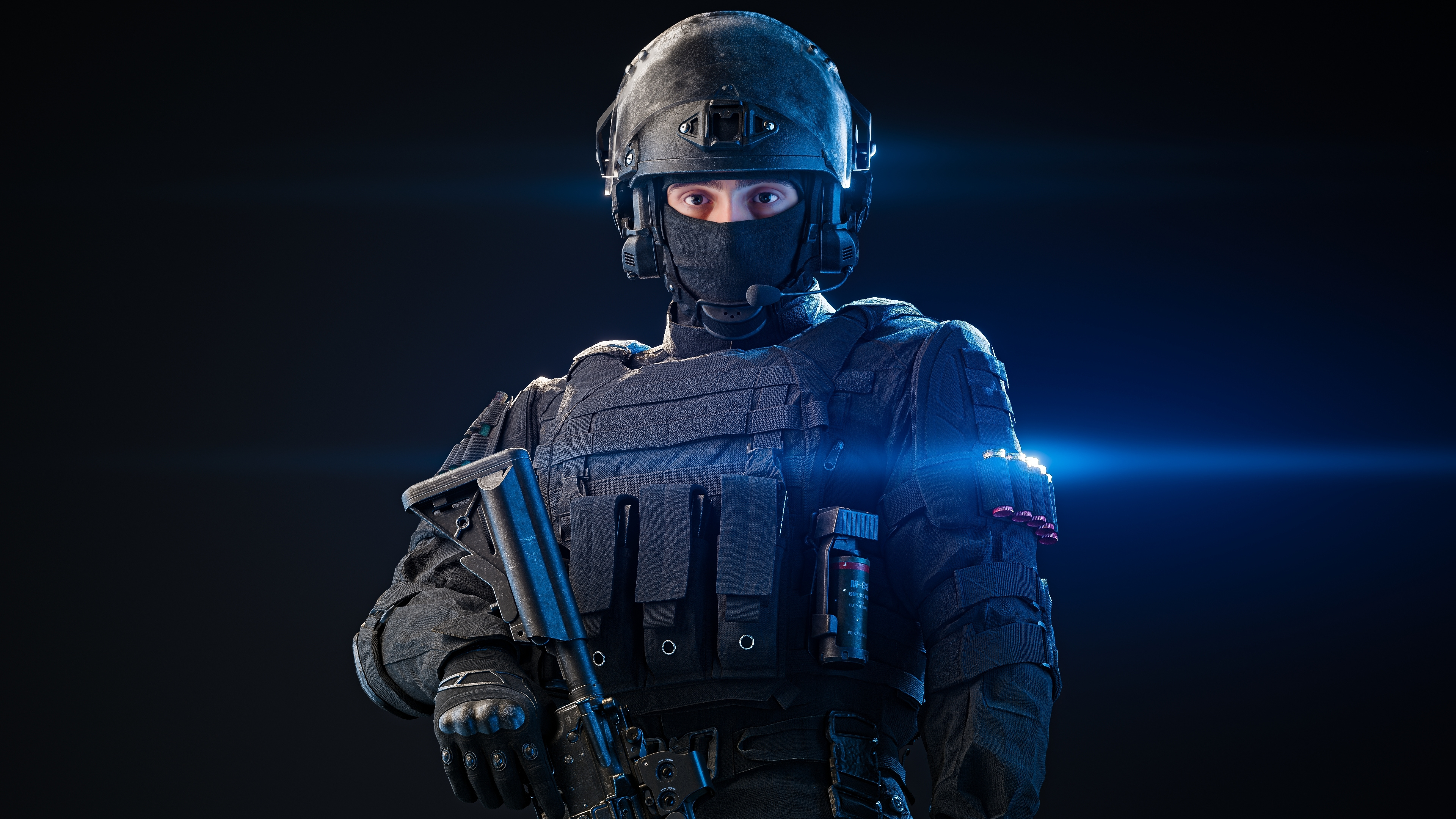 Game-Ready Modular Rigged SWAT Lowpoly 3D Model | Fab