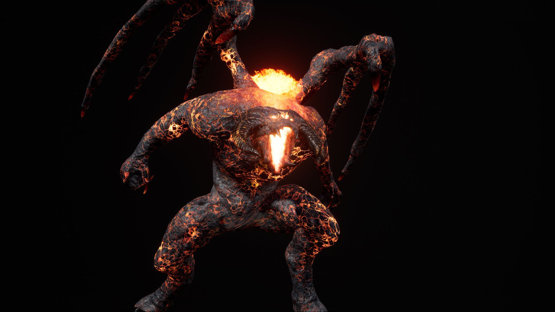 Hell demon guard | Fab