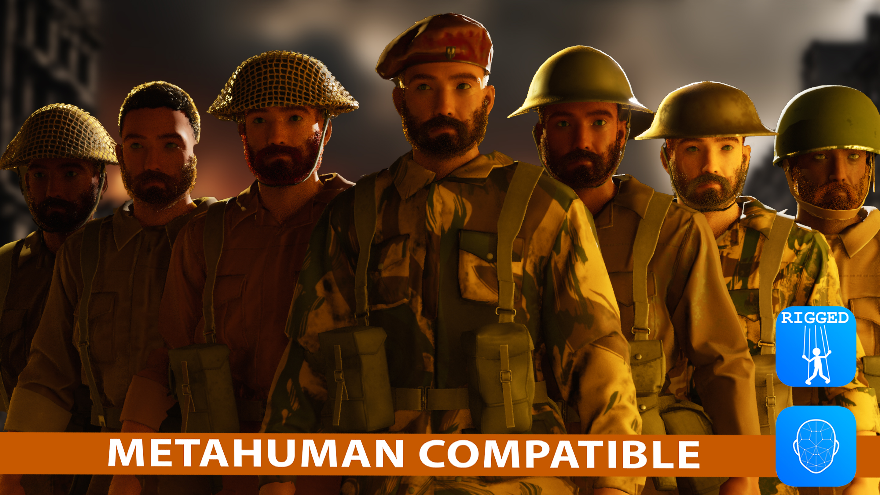 British Soldier WW2. Metahuman Compatible. | Fab