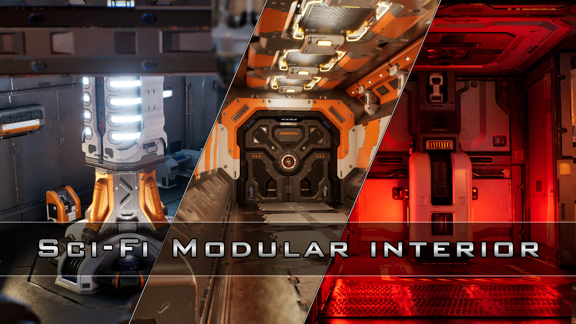 Sci-fi Modular Interior Space Station | Fab
