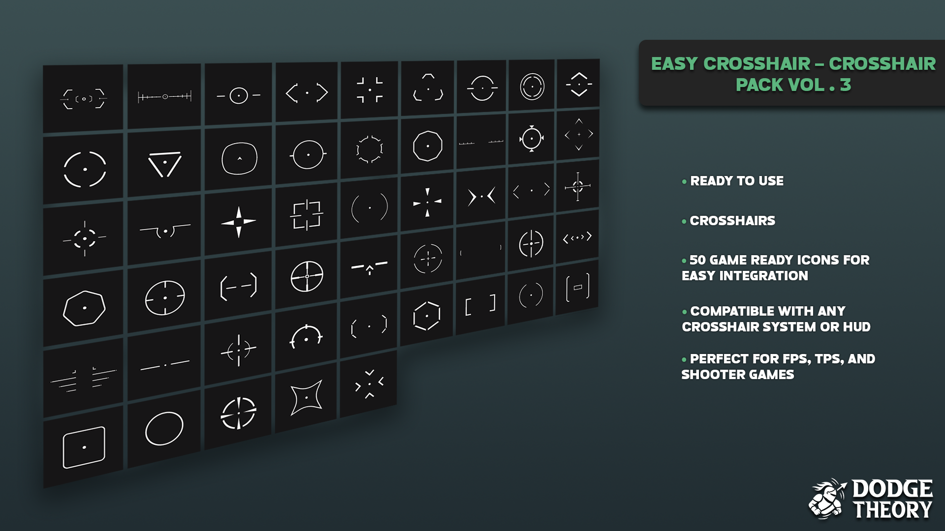Easy Crosshair – Crosshair Pack VOL.3 (50 Textures) | Fab