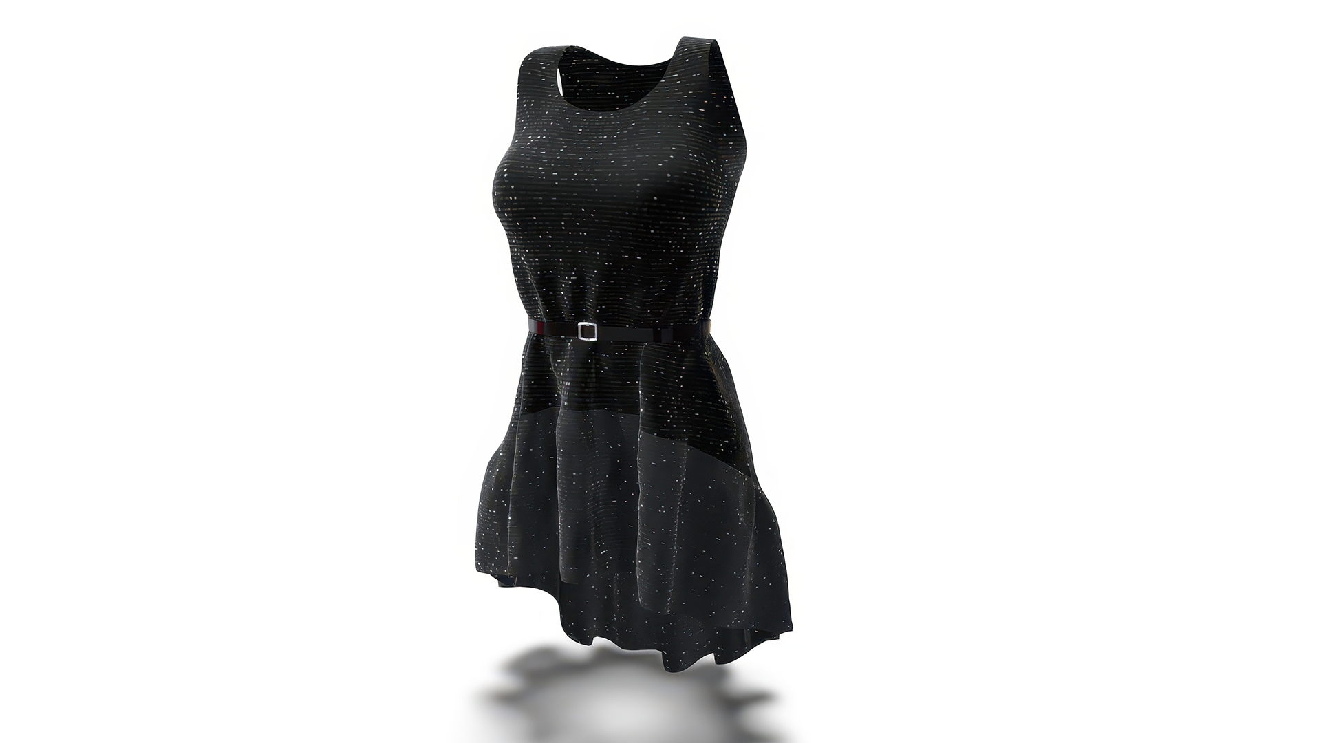 Female Casual Sleeveless Asymmetric High Low Black Party Cocktail Dress ...