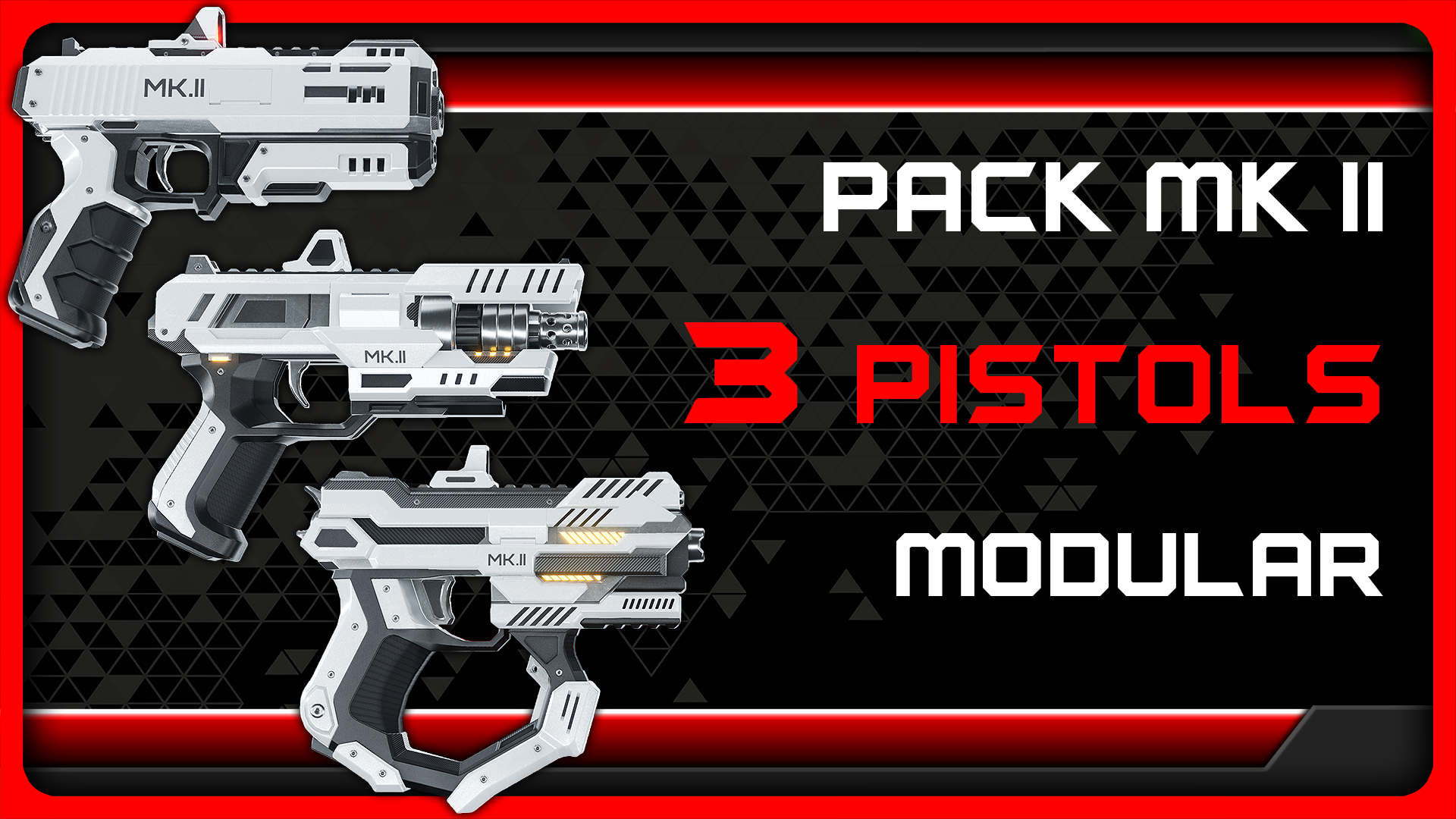 SciFi Pistol Pack MK II | Fab