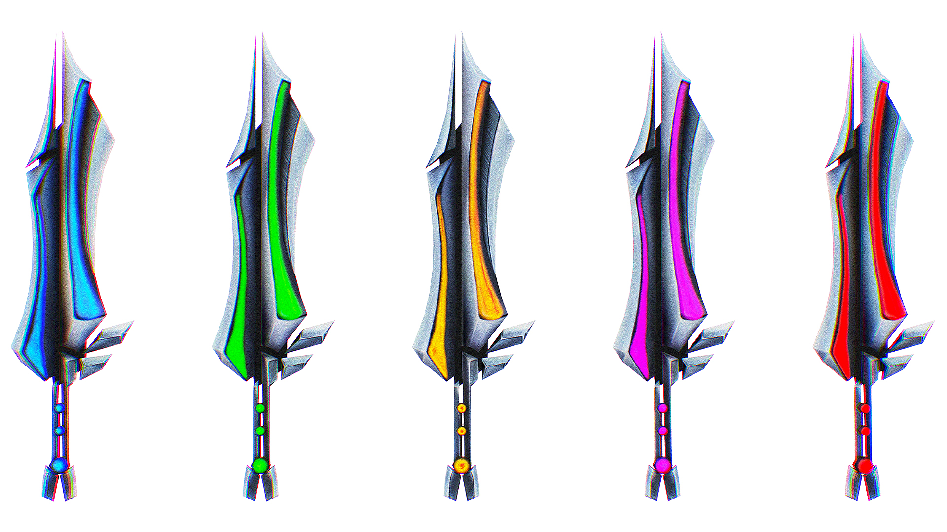 Sword - One Handed Machete - Futuristic Sci-Fi Acute Blade | Fab