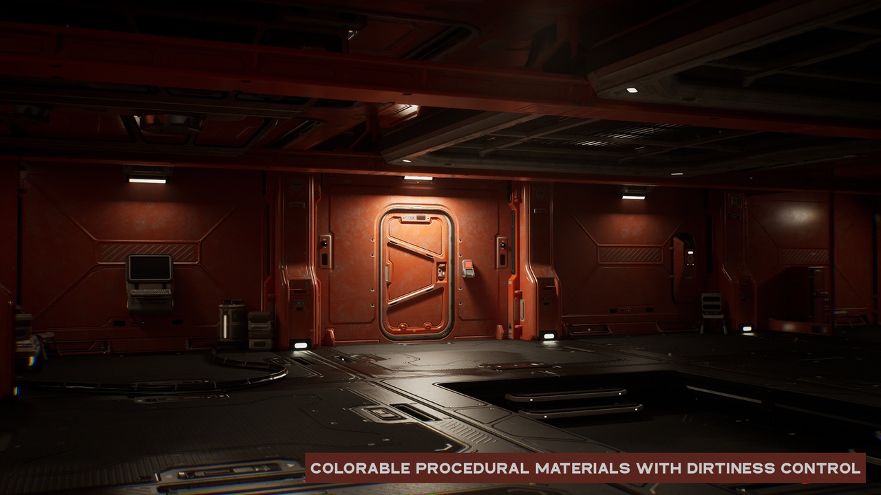 Modular Sci-Fi Indoor/Outdoor environment pack - Rocky Swampy Planet