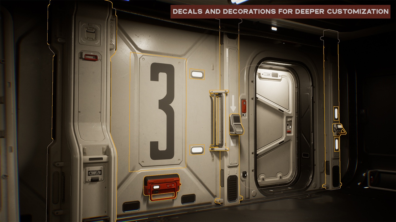 Modular Sci-Fi Indoor/Outdoor environment pack - Rocky Swampy Planet