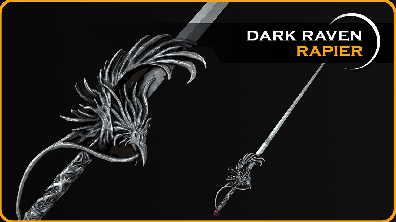 Raven Rapier Sword | Fab