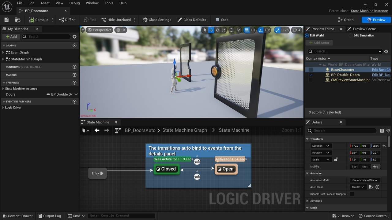 Logic Driver Pro - Blueprint Editor for Dialogue, Quest, Combat & FSM Systems