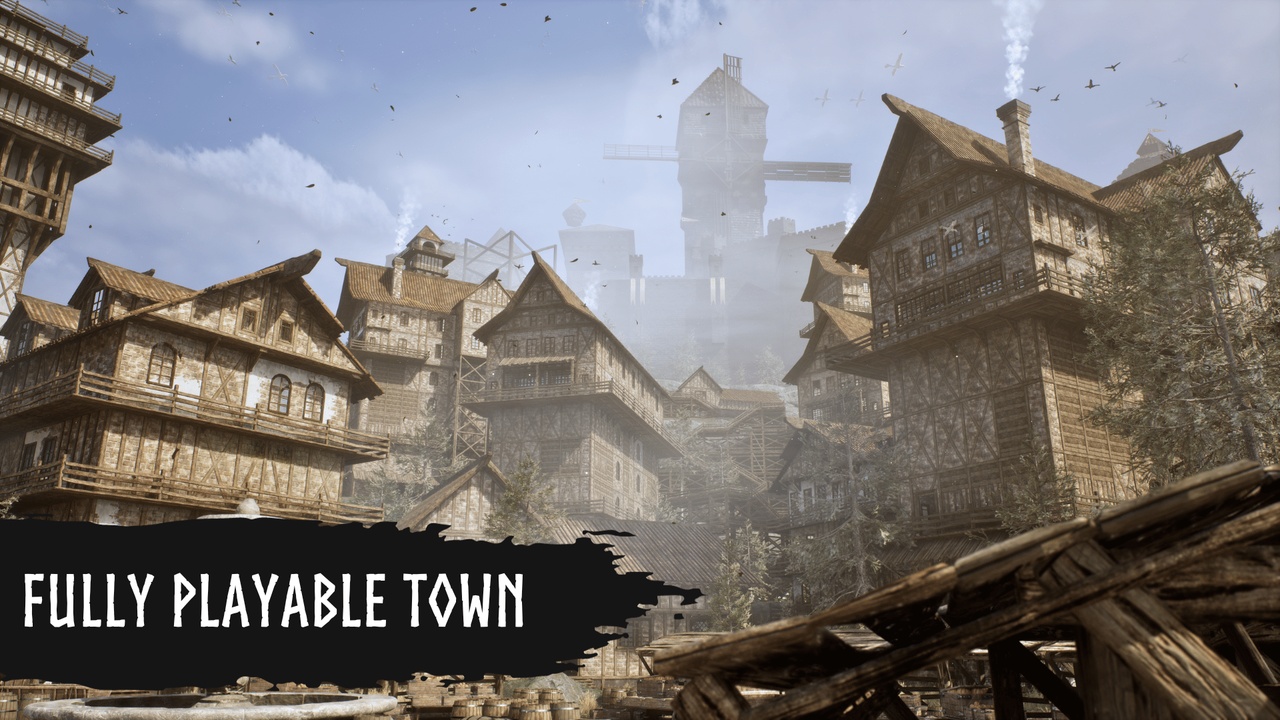 Modular Medieval Town (Medieval Town, Medieval Village, Fantasy Town ...