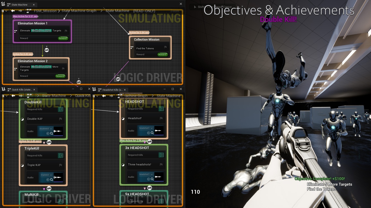 Logic Driver Pro - Blueprint Editor for Dialogue, Quest, Combat & FSM Systems