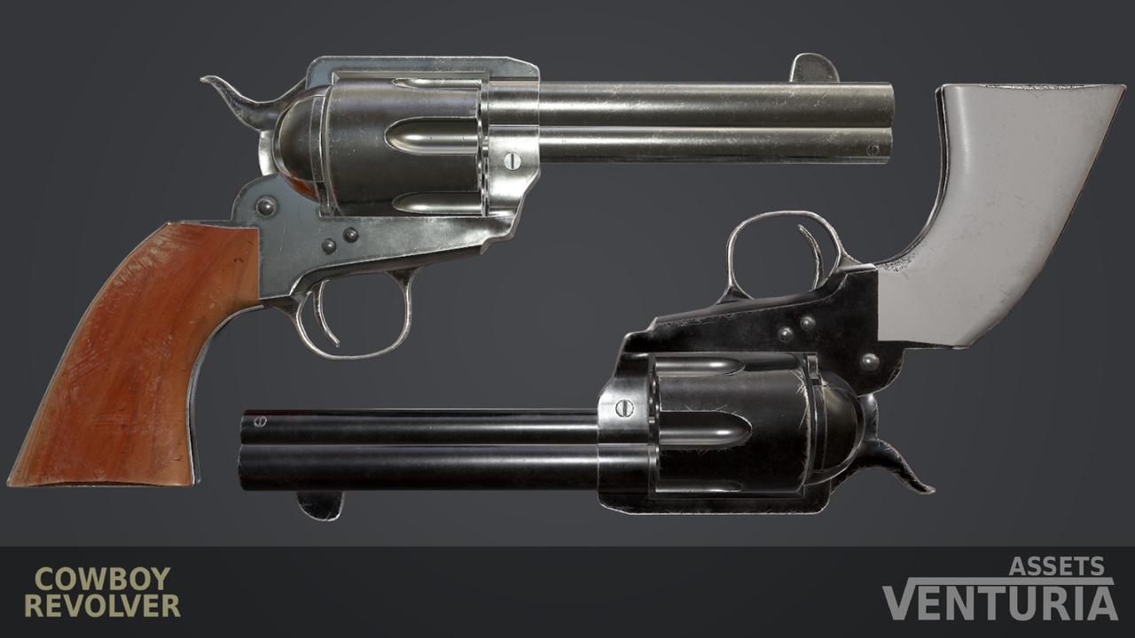 Western Revolver Animation