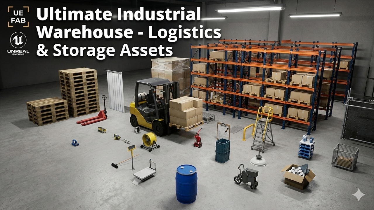 Ultimate Industrial Warehouse - Logistics & Storage Assets | Fab