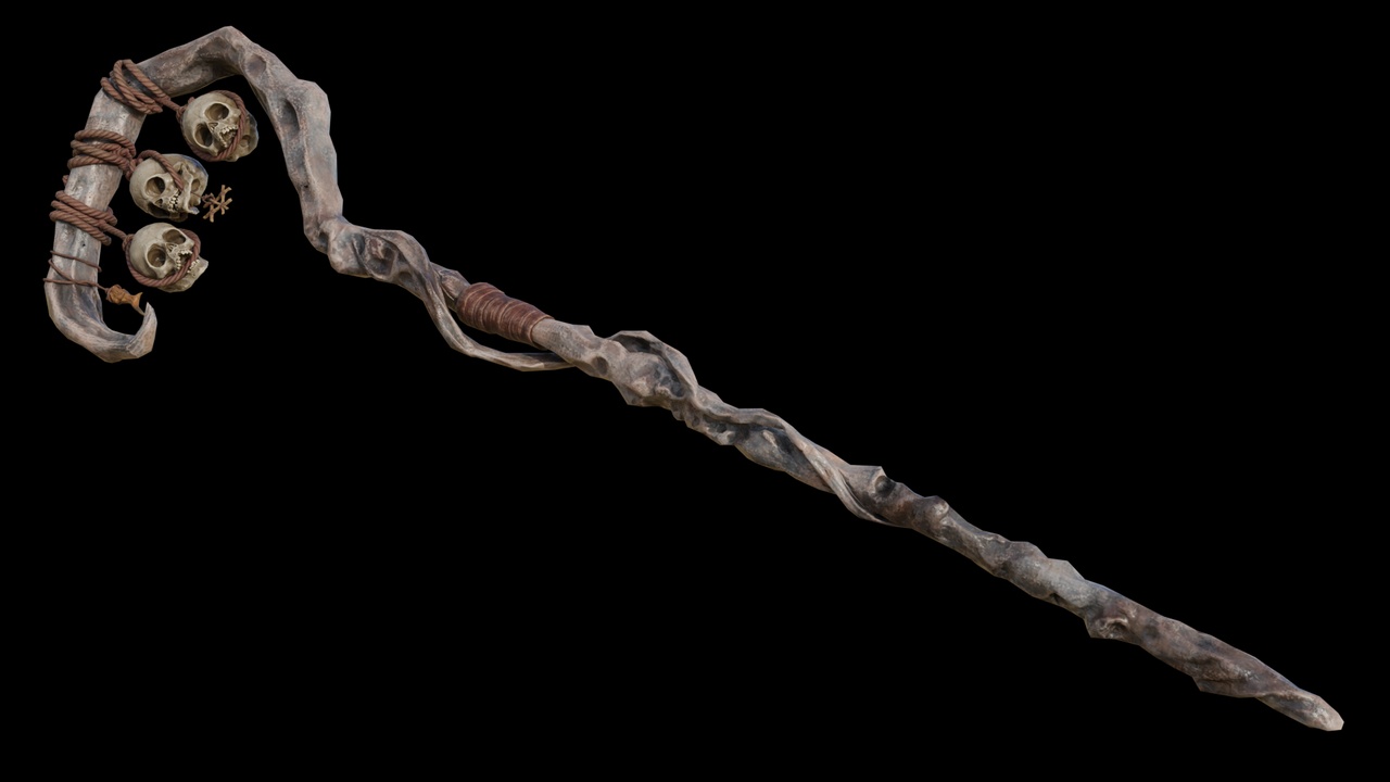 Necromancer Staff 03 | Fab