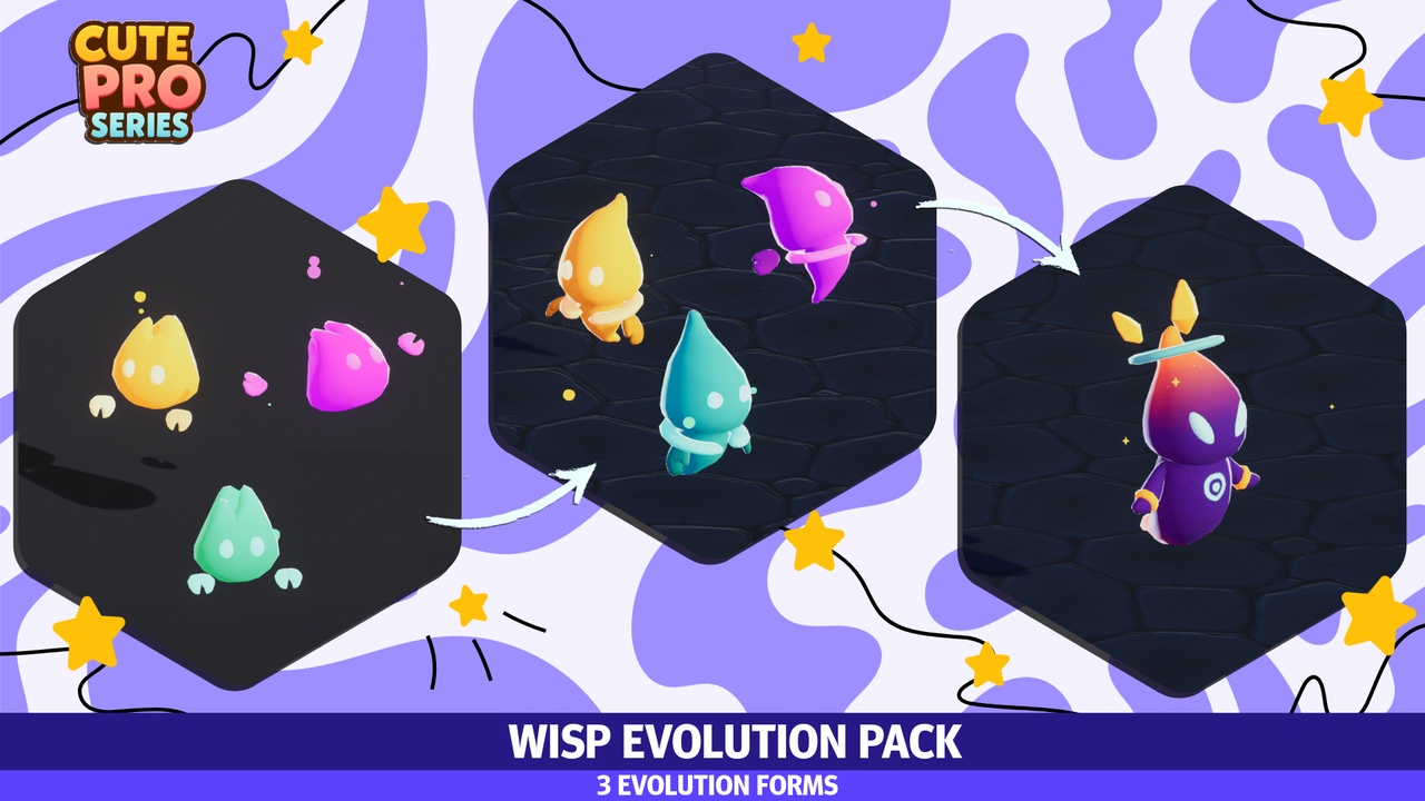 Wisp Evolution Pack Cute Pro Series | Fab