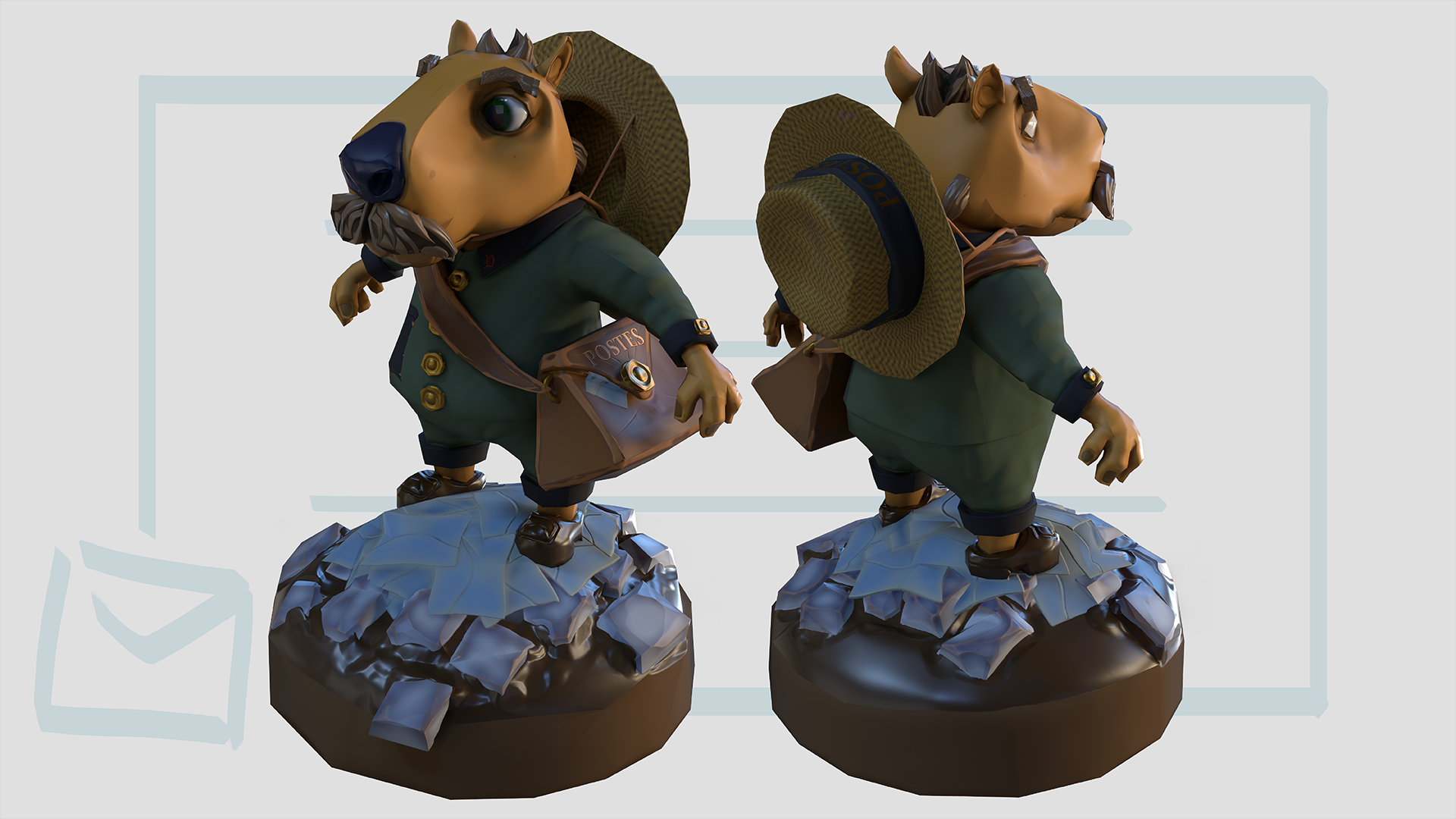 French Postman Capybara | Fab