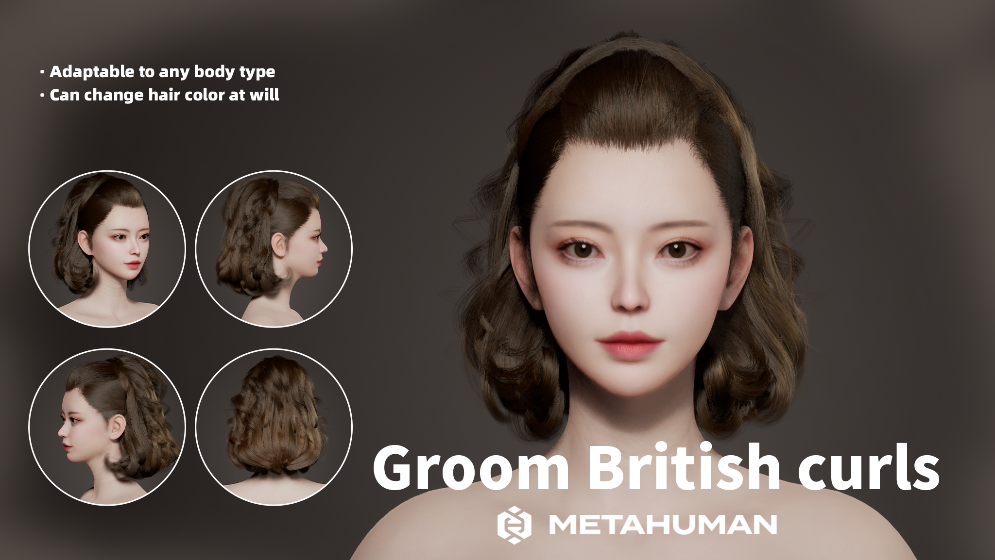 Meta human Groom British curls 英式卷发 | Fab