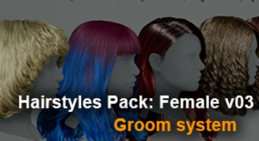 Hairstyles Pack: Female v03 | Fab