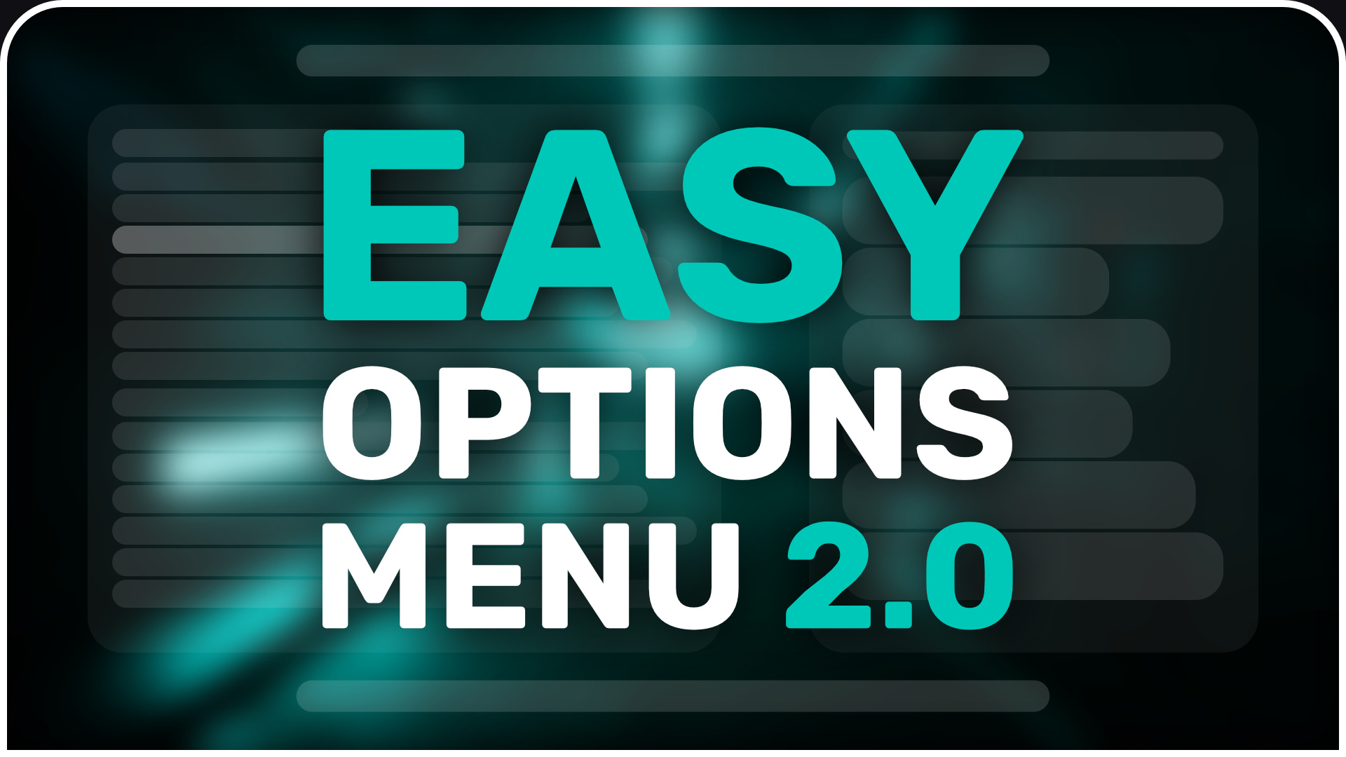 Easy Options Menu | Fab