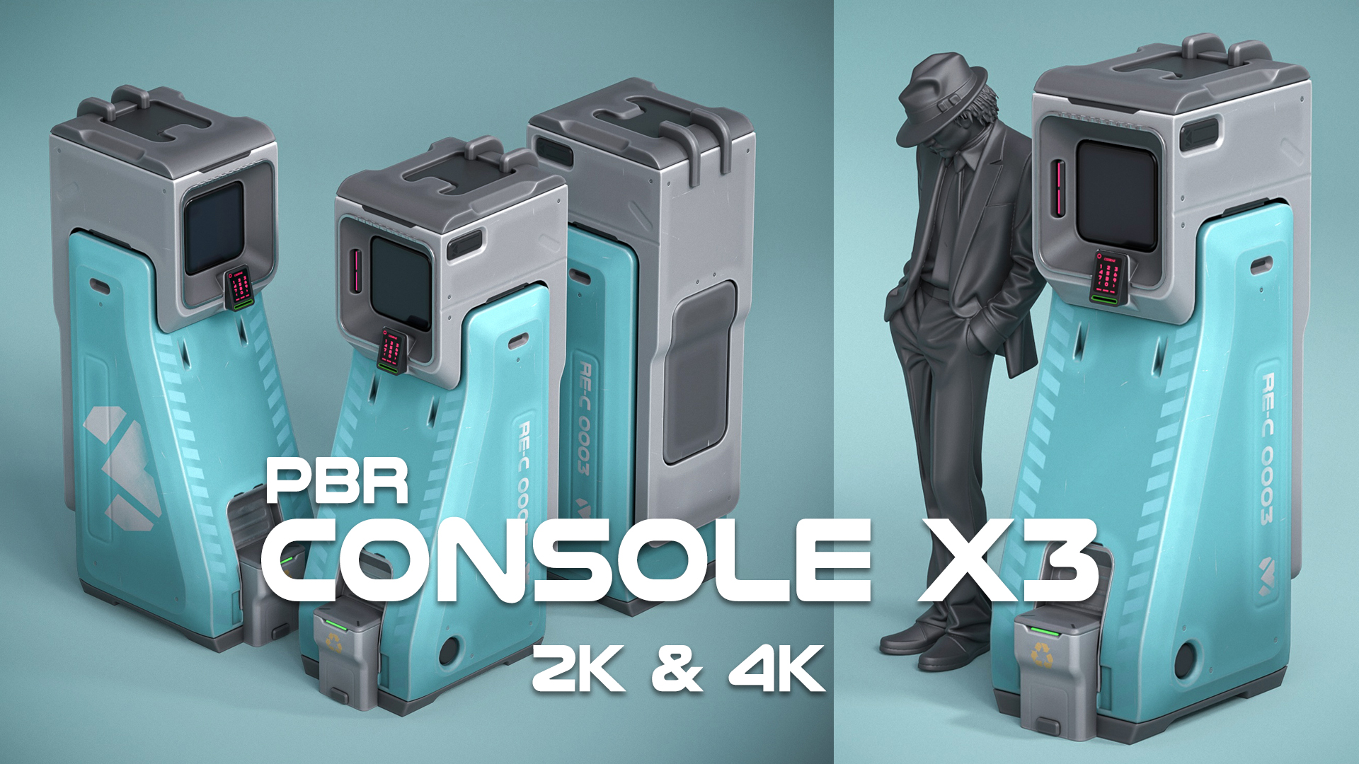 Sci-fi Console X3 PBR | Fab