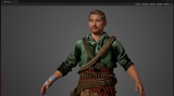 Frontier Scout Utility Outfit Green Shirt Scarf Belt Harness Field Gear ...