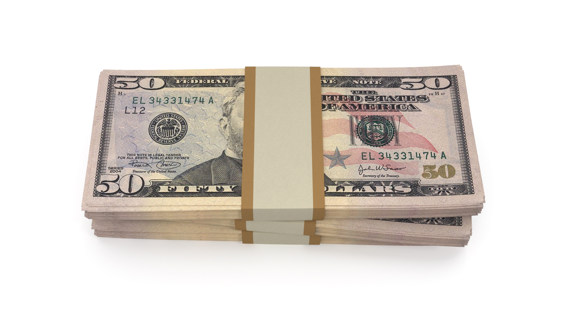 Packs of 50 Dollar Bills | Fab