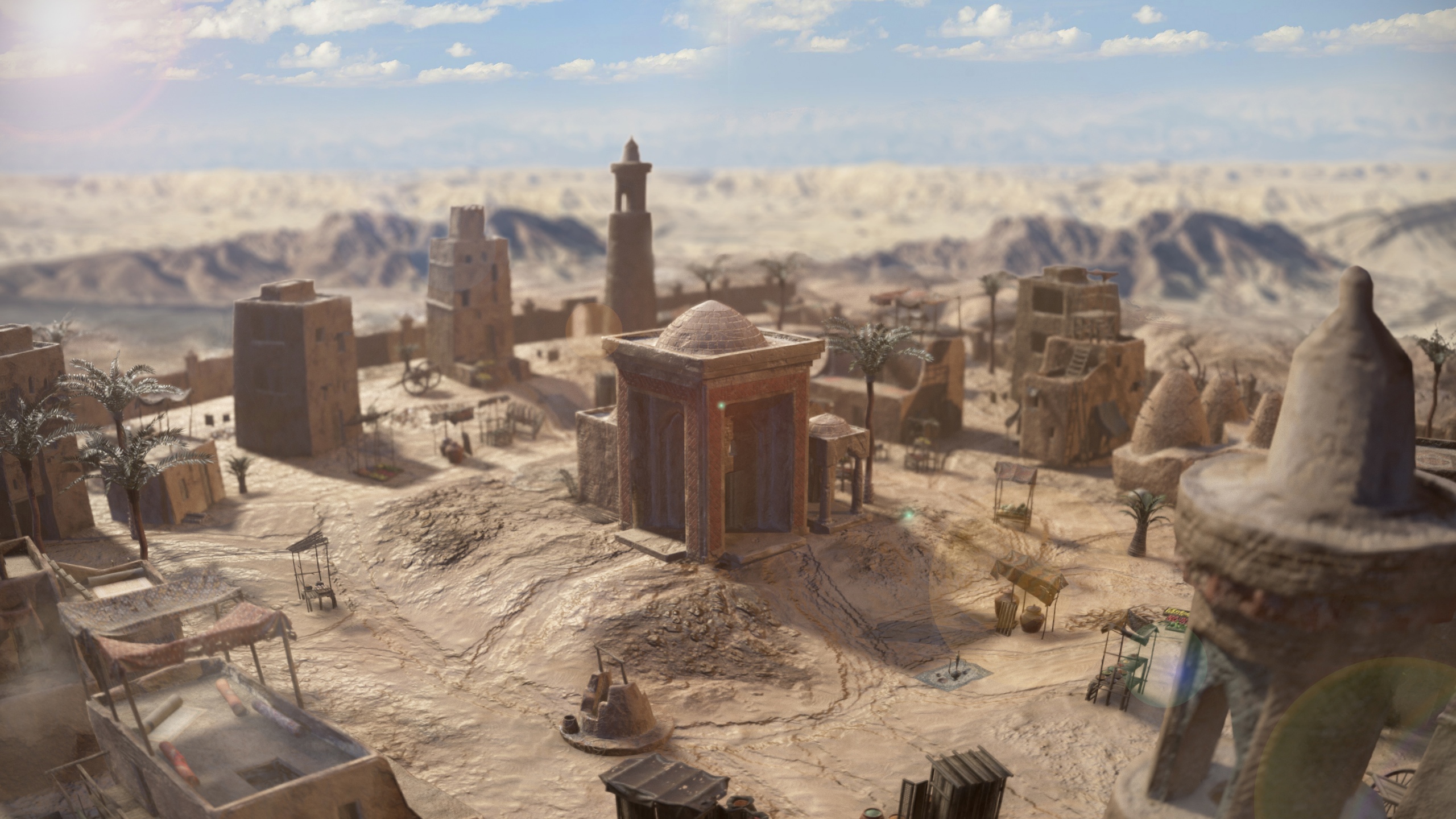 Top-Down Desert Town | Fab
