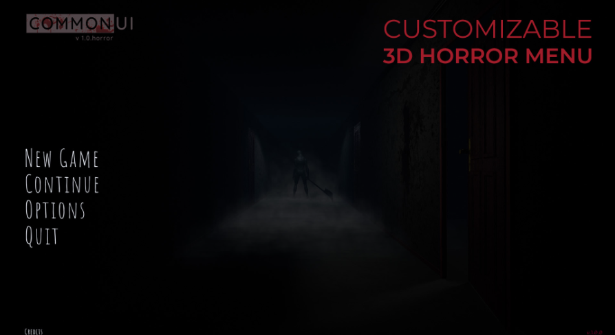 Game Main Menu - 3D UI - Gamepad - Common UI - Horror Theme | Fab