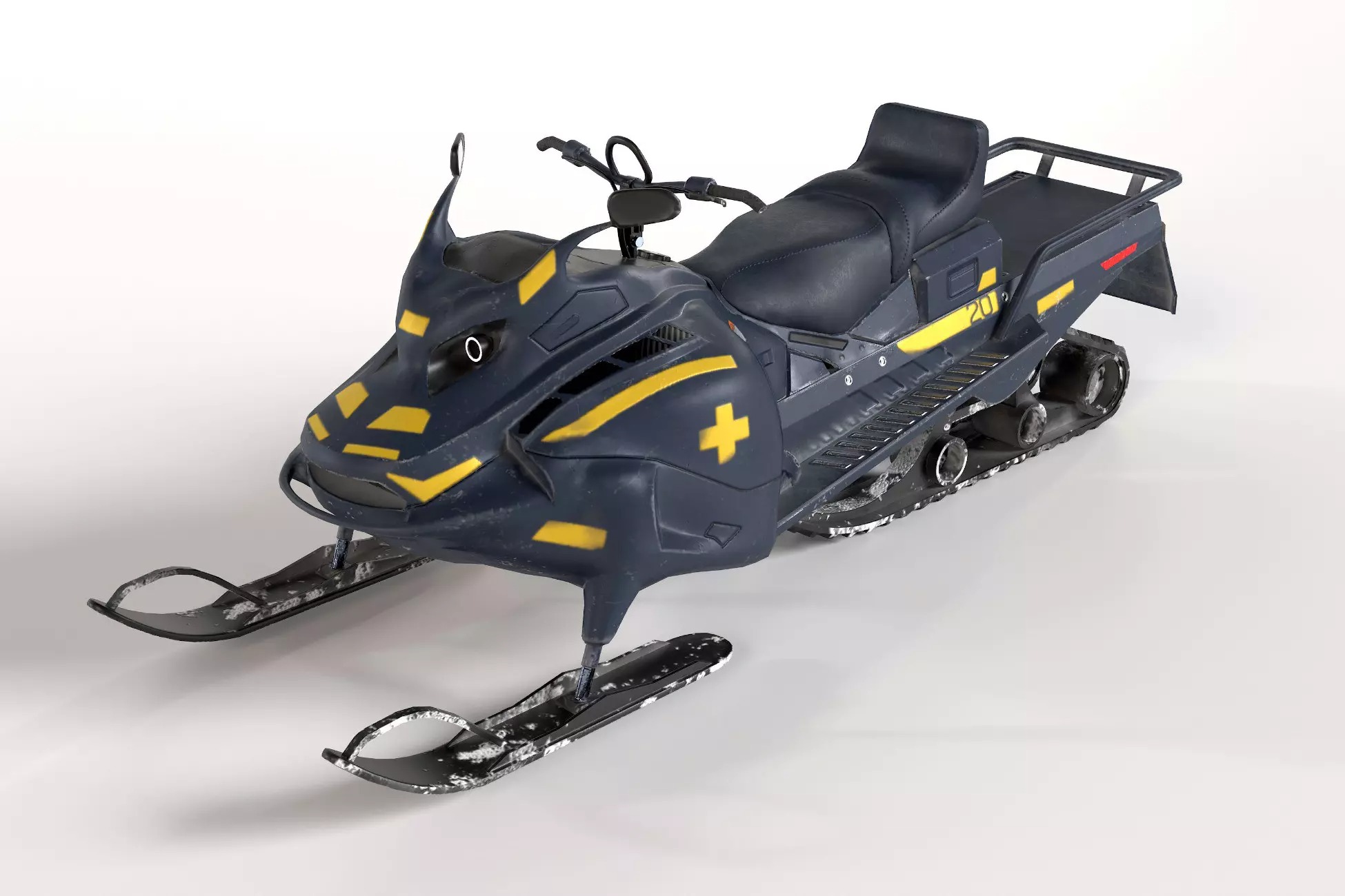 Snowmobile Physics, High Quality Game Ready 3D Model | Fab