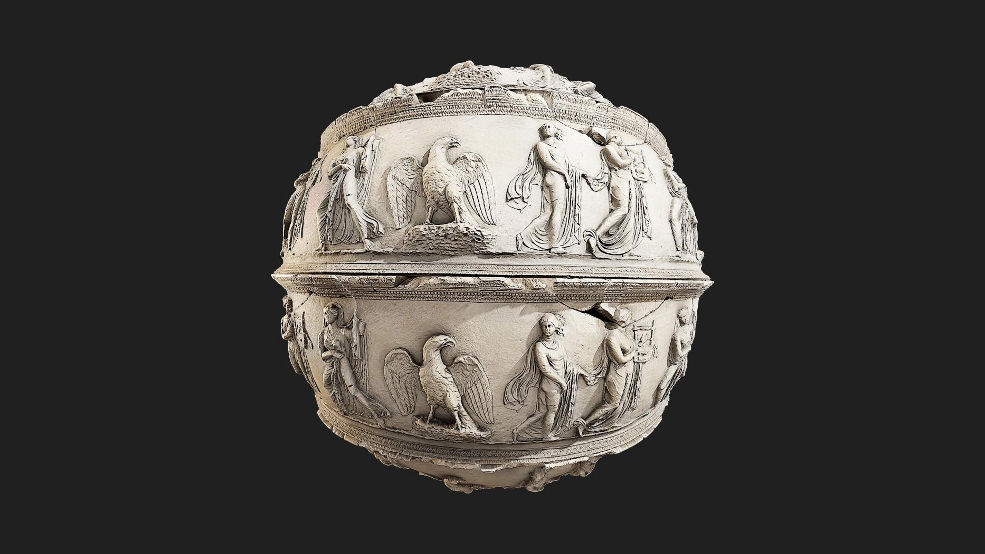 Roman Marble Ornate Plinth | Fab