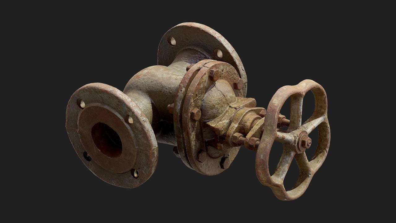 Industrial Junkyard Scrap Valve Metal Rusty 03 | Fab