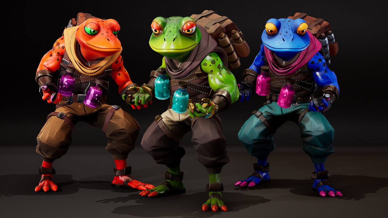 Mystic Alchemist Frog – Stylized RPG Game Character (3 skins) | Fab