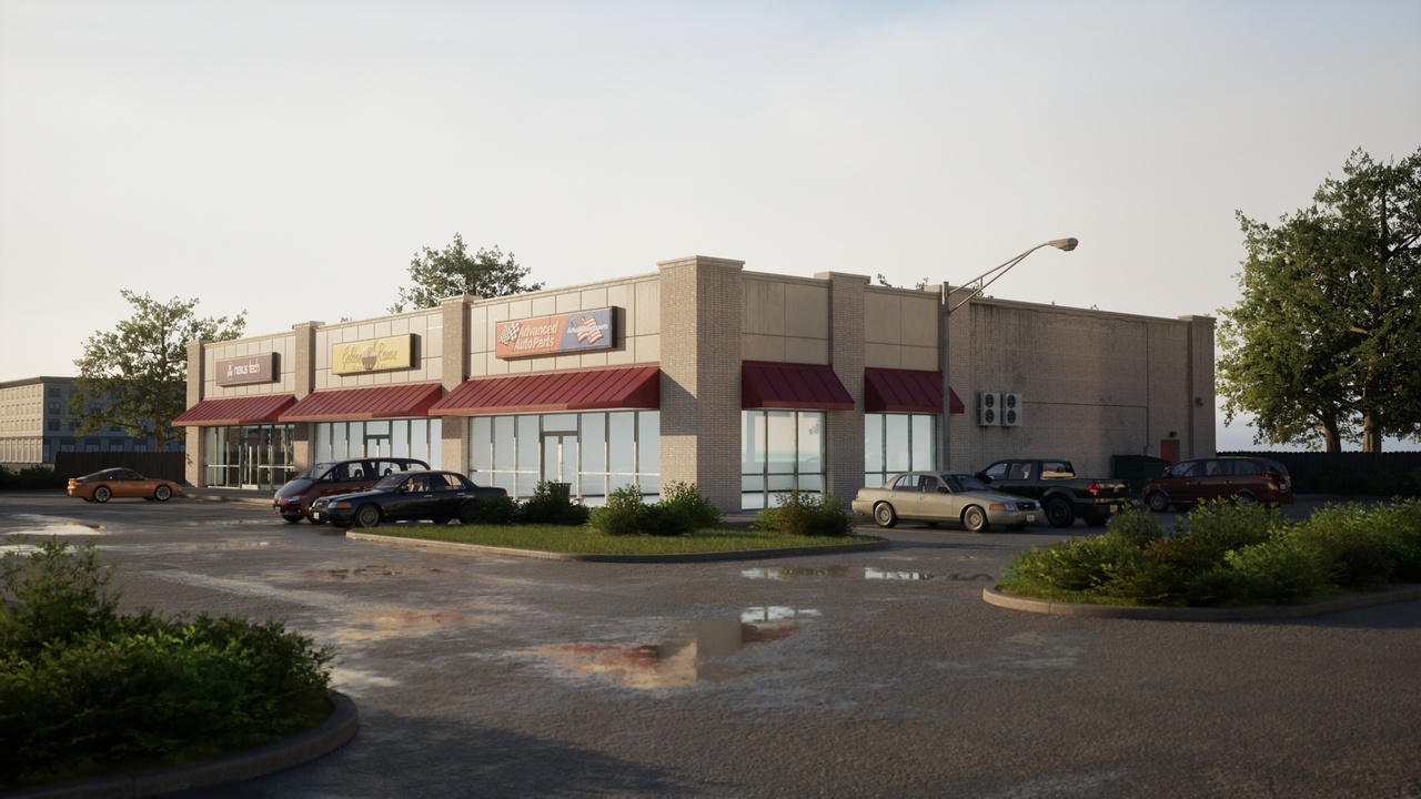 Strip Malls - Modular Pack | Fab