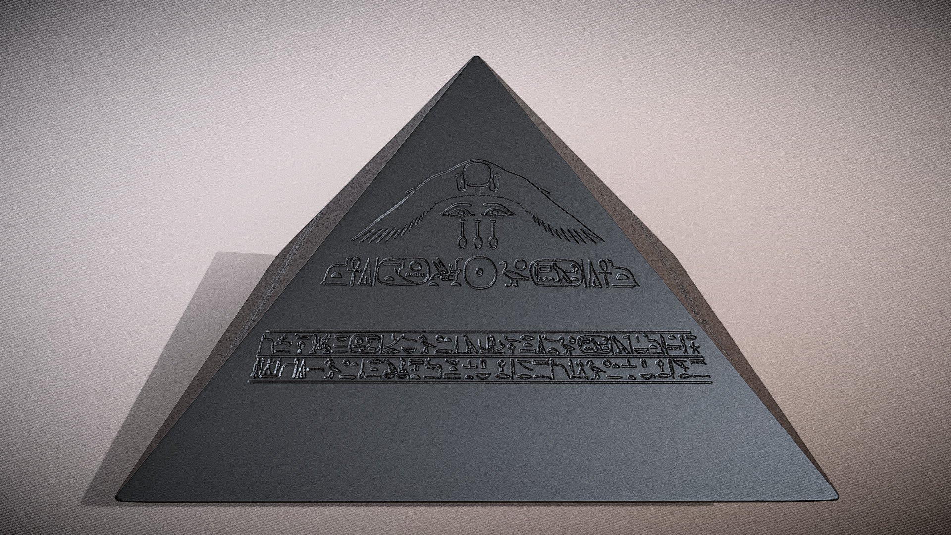 Benben stone - Pyramidion of Amenemhat III | Fab