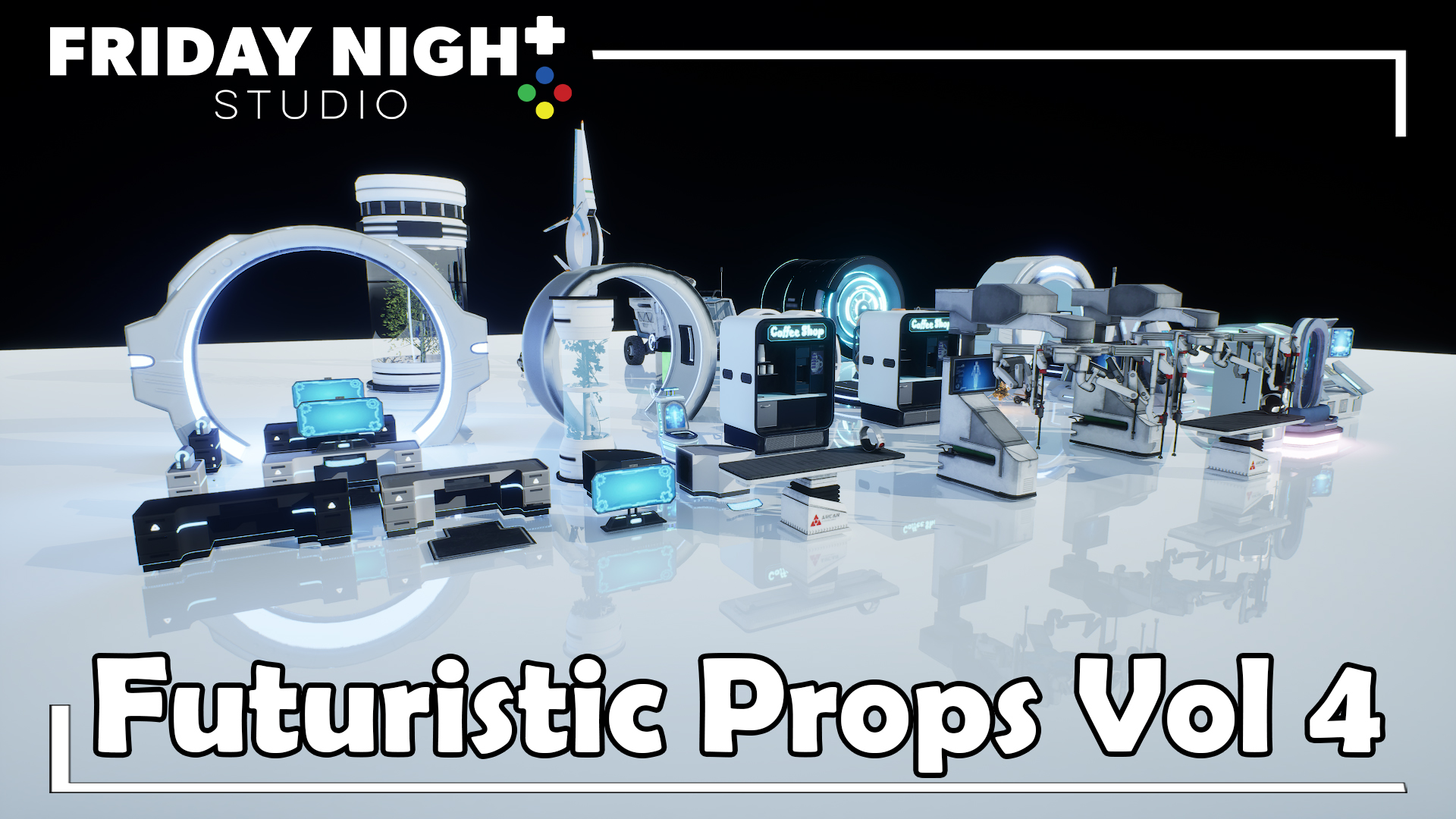 Ultimate Futuristic Props Bundle – Sci-Fi Pack Vol. 4 | Fab