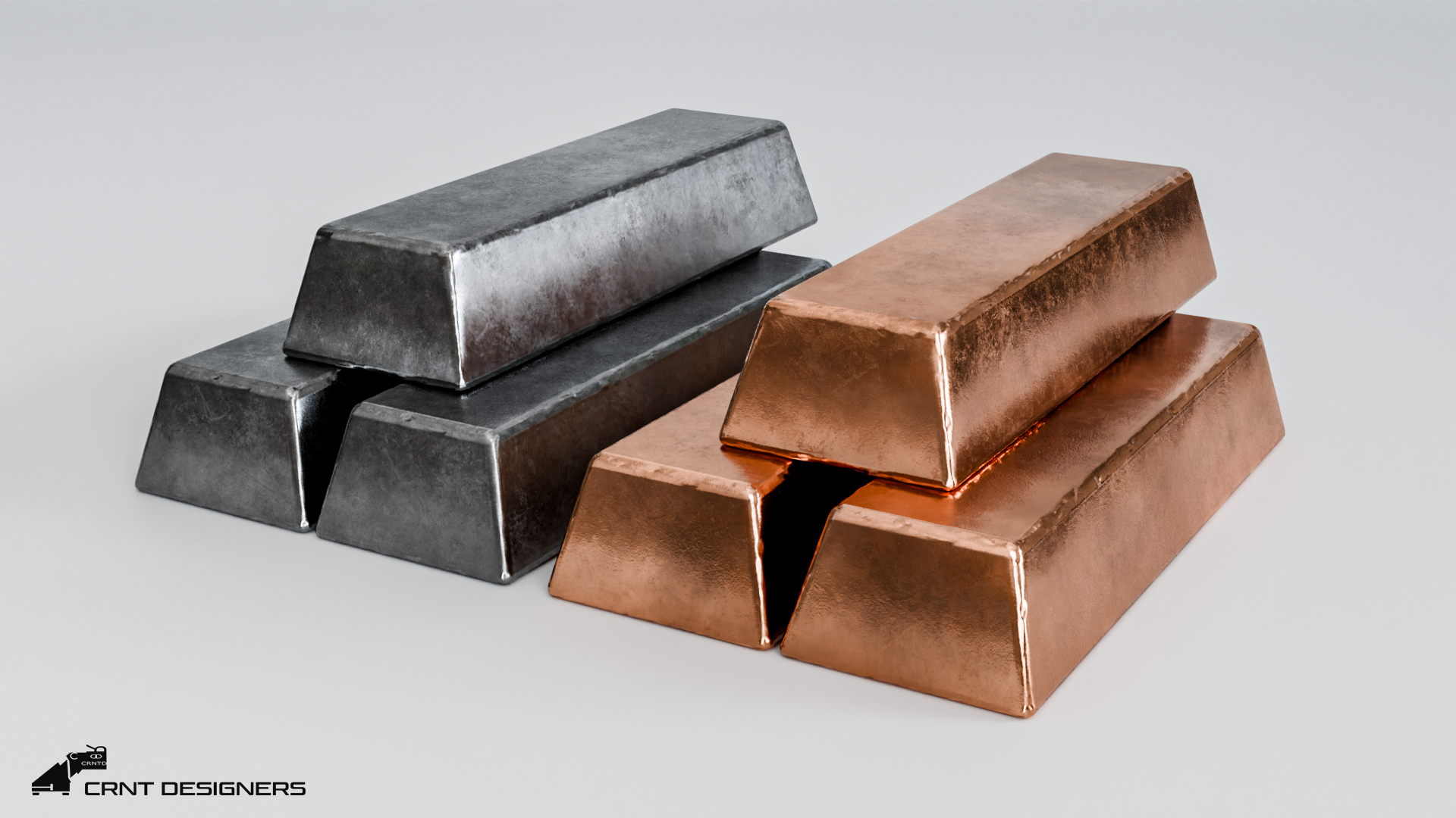 Medieval Metal Ingot - Iron and Copper Ingot Lowpoly 3D model | Fab