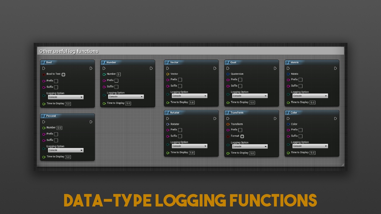 Debug Logging Library (For C++ and Blueprints)