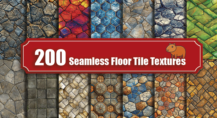200 High-Quality Seamless Floor Tile Textures for 3D Modeling and ...