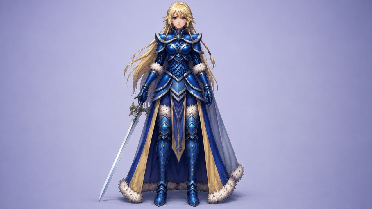 Frostlight Paladin – Elite Female Knight | Fantasy Warrior | Game Ready ...