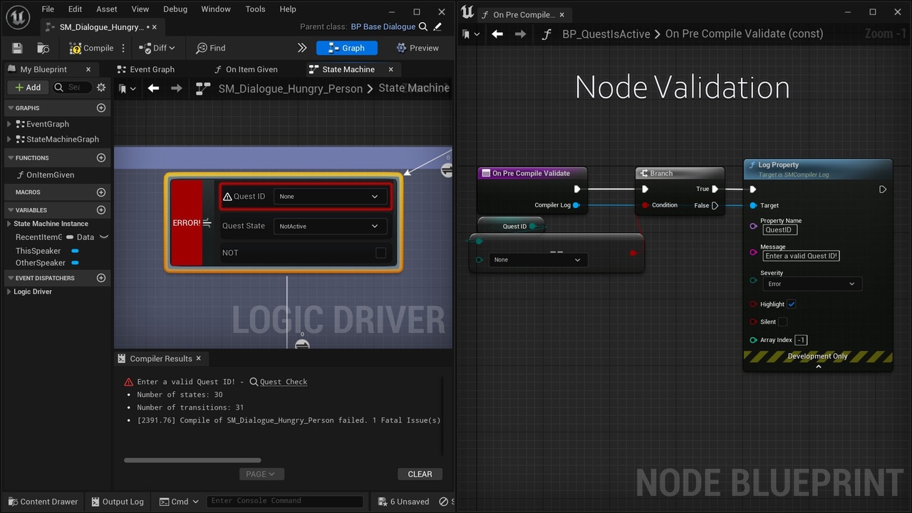 Logic Driver Pro - Blueprint Editor for Dialogue, Quest, Combat & FSM ...