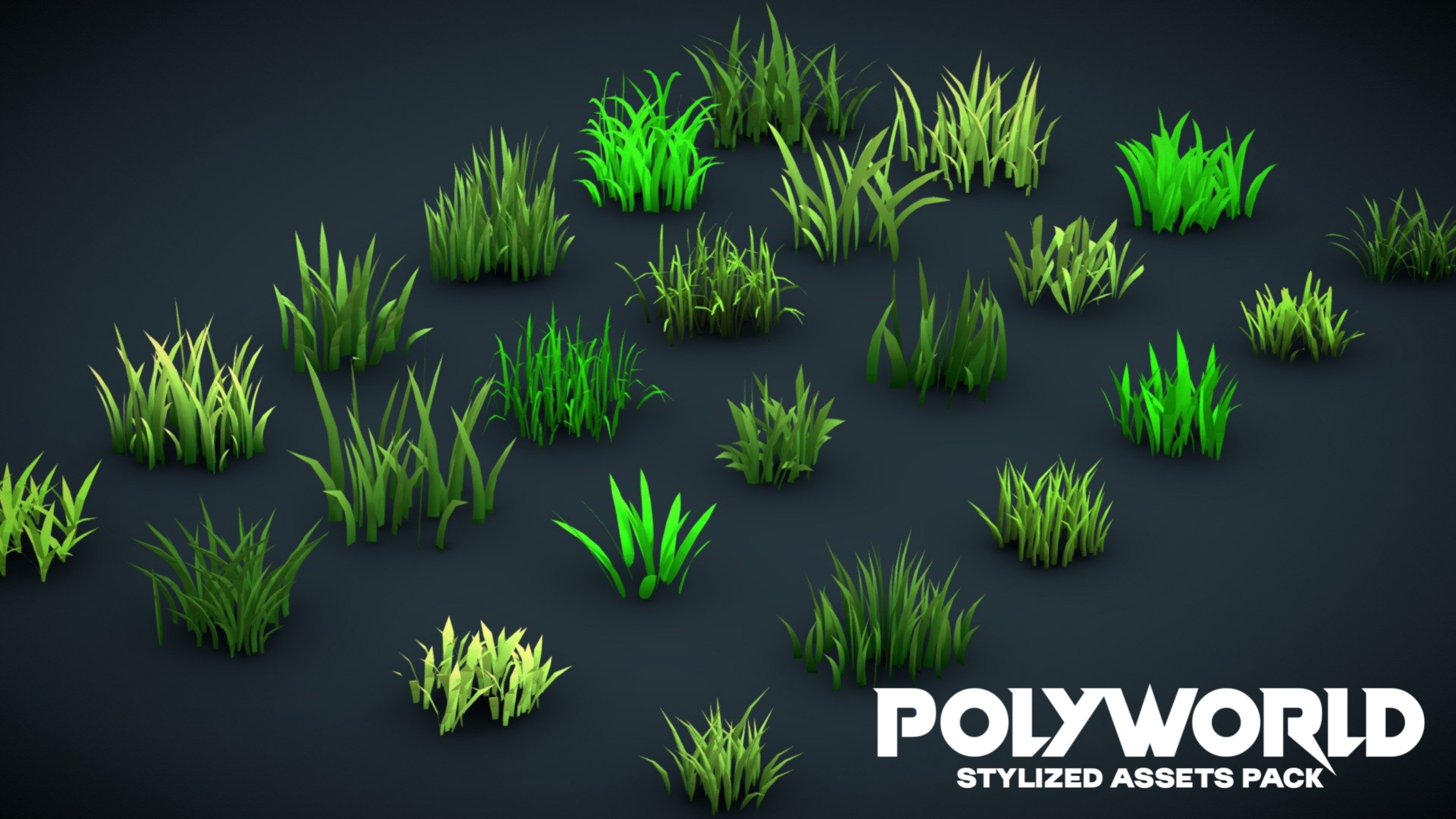 STYLIZED LOW POLY GRASS PACK VOL-9 | Fab