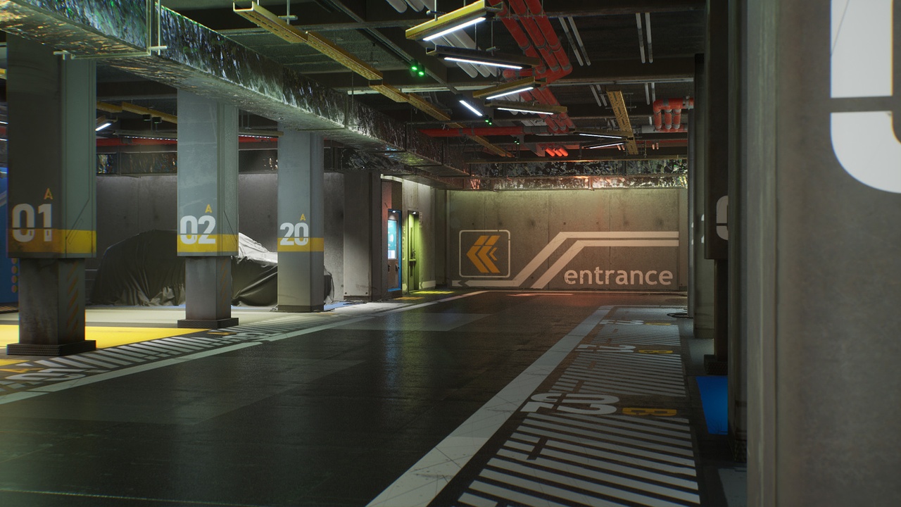 Parking Lot Environment Kit | Fab