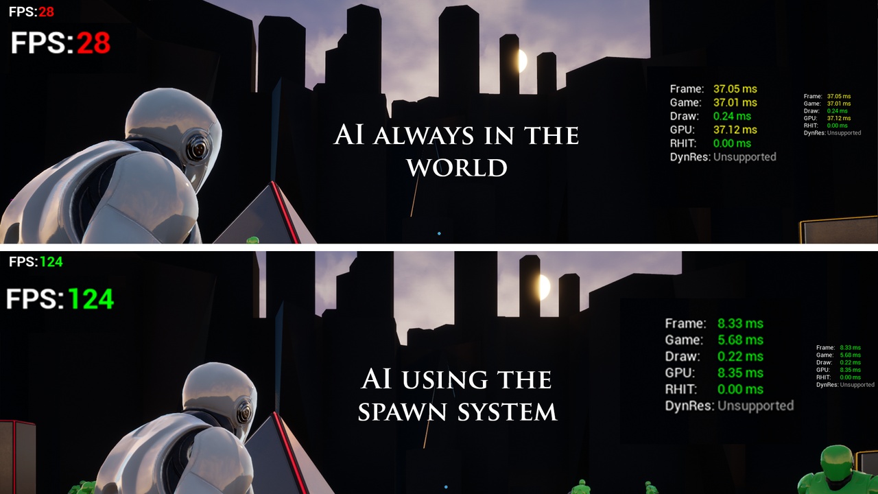 Open World AI Multiplayer Spawn System