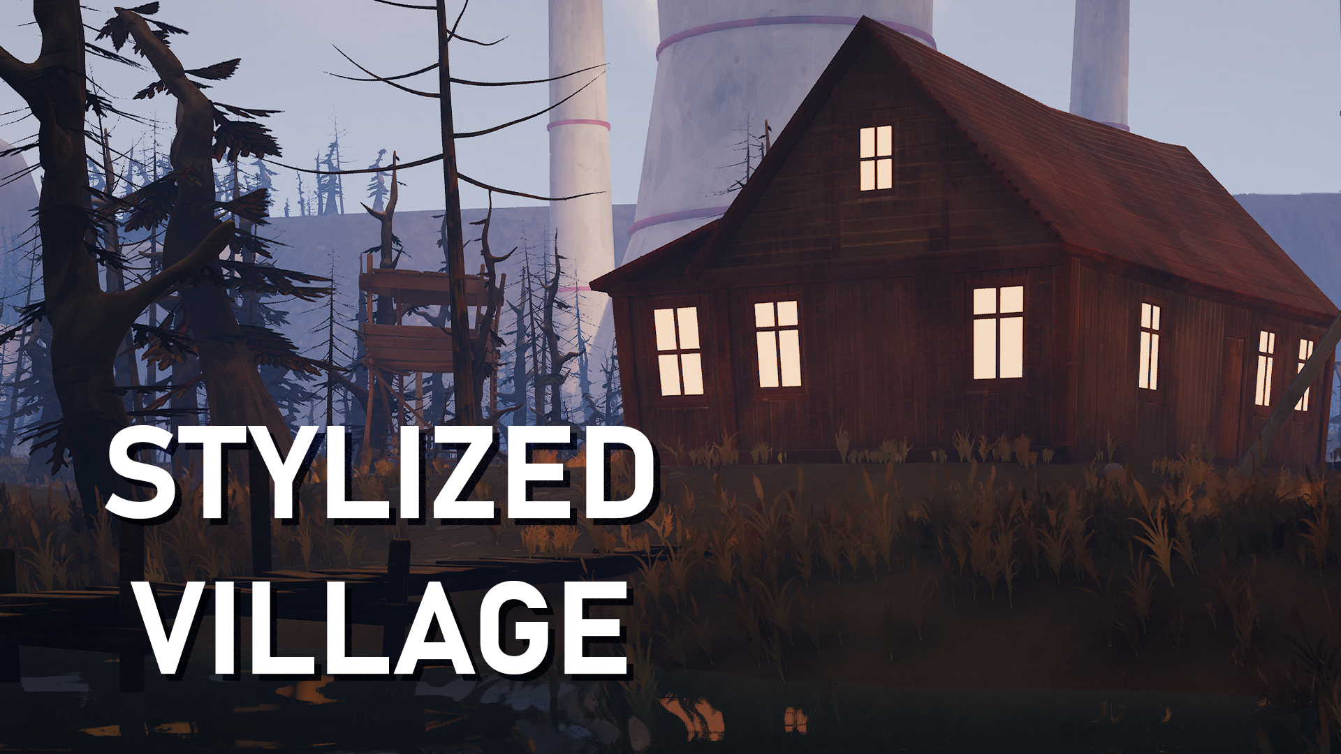 Stylized Post-Soviet Abandoned Village – Environment GameReady Pack | Fab