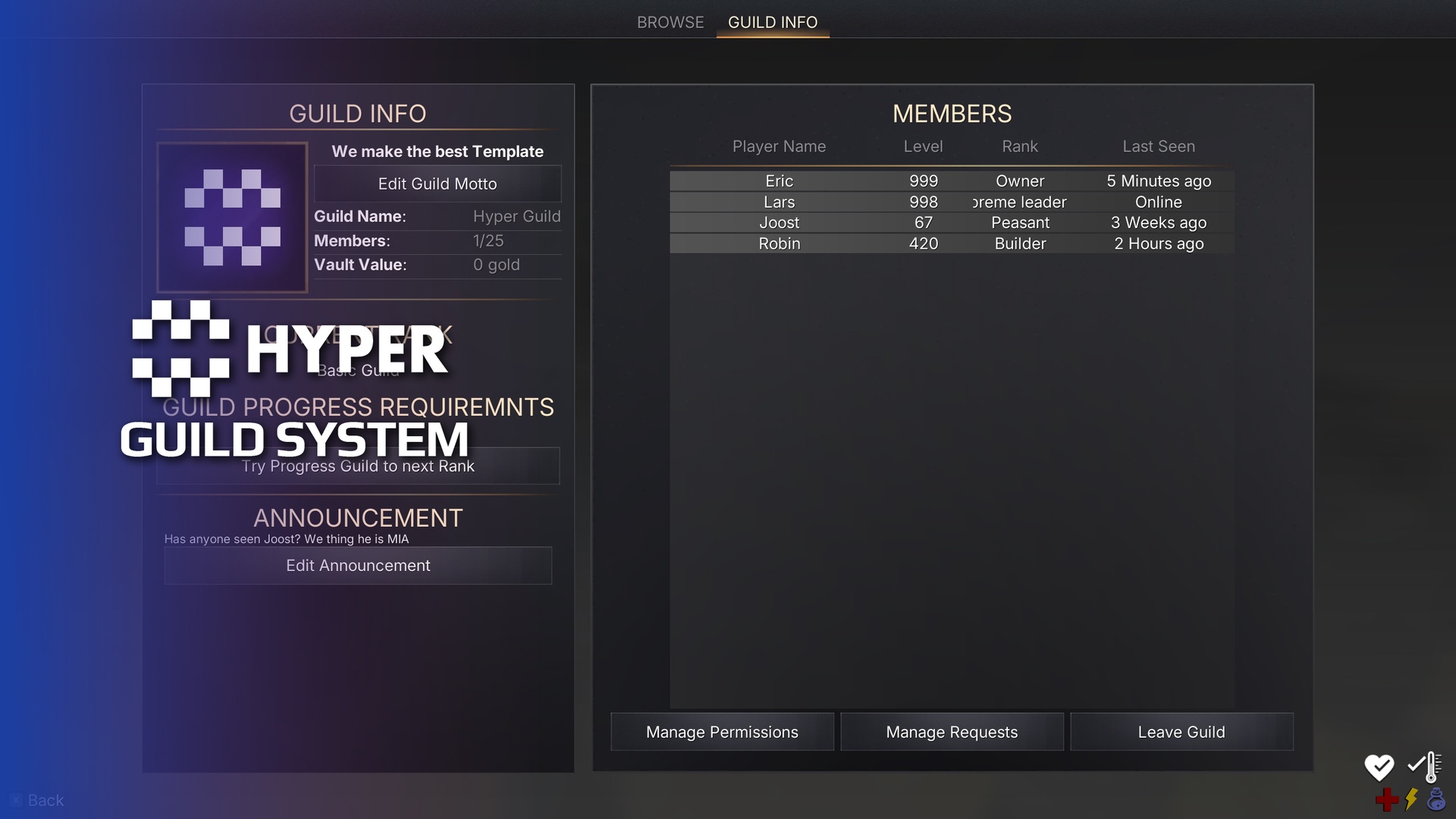 Hyper Guild & Clan System v4 | Fab