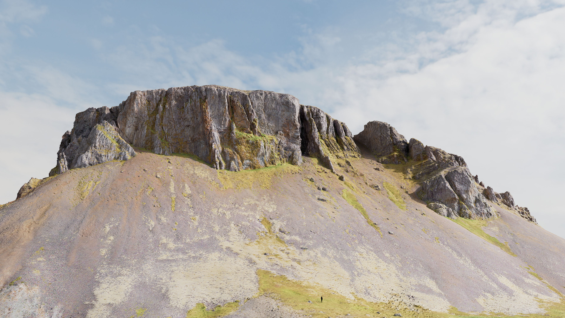 Massive Cliff Mountain Slope | Fab